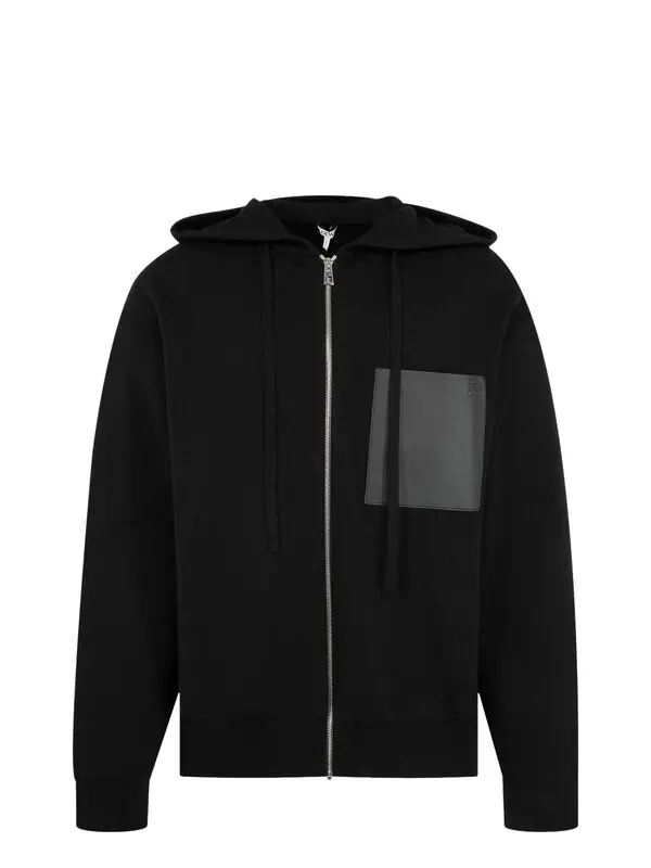 Loewe Zip-up Hoodie - Black
