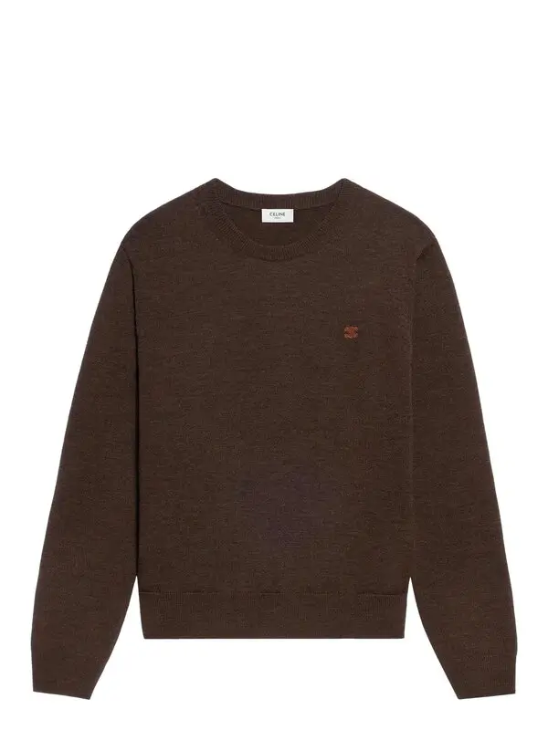 Celine Crewneck Sweater - Brown