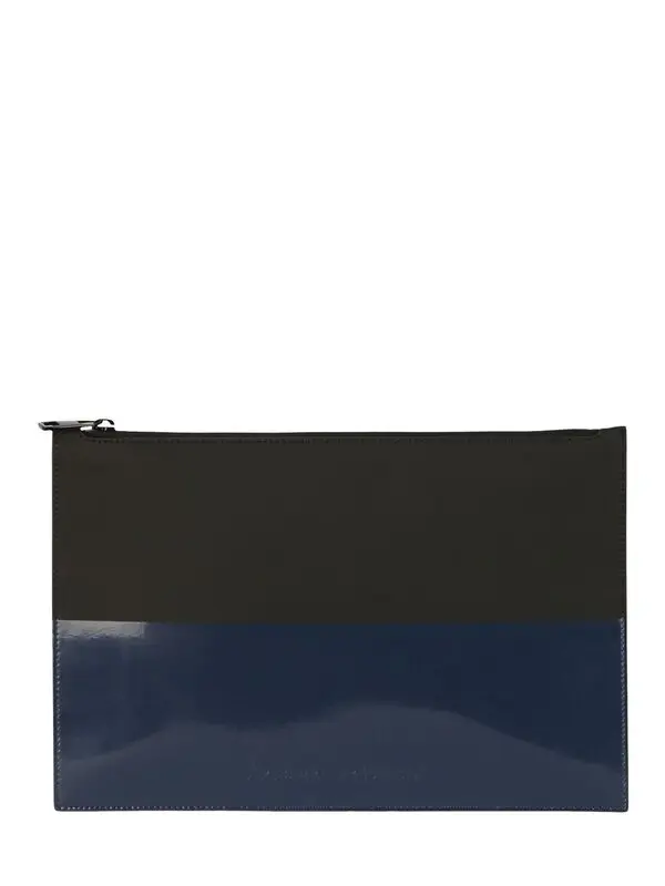 Alexander McQueen Logo Flat Zip Pouch - Black