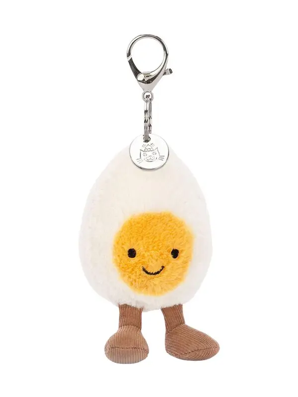 JELLYCAT Amuseables Happy Boiled Egg Bag Charm - White