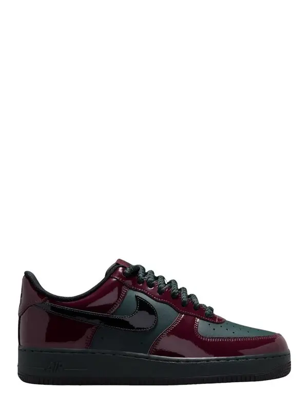 Nike Force 1 Low Patent Sneakers - Red