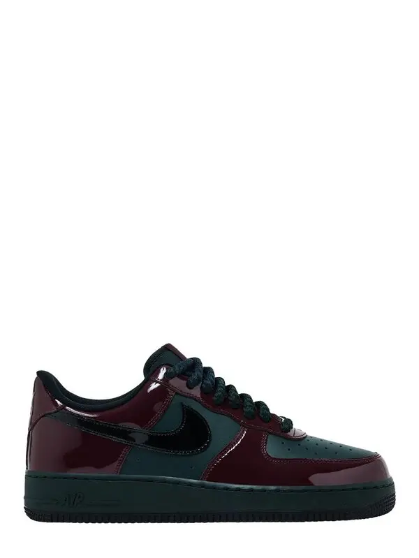 Nike Force 1 Low Patent Sneakers - Red