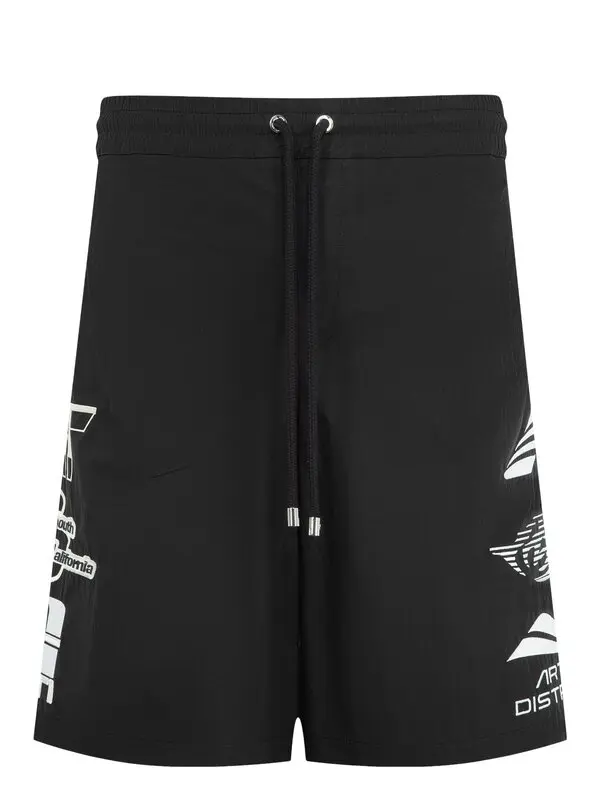 Amiri Embellished Cotton Shorts - Black