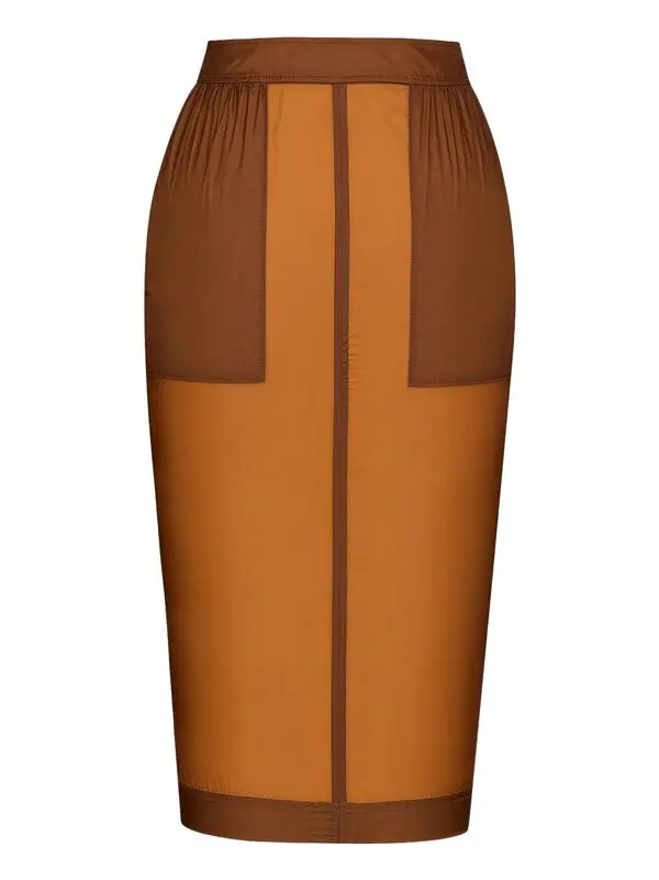 Saint Laurent Parachute Skirt - Brown