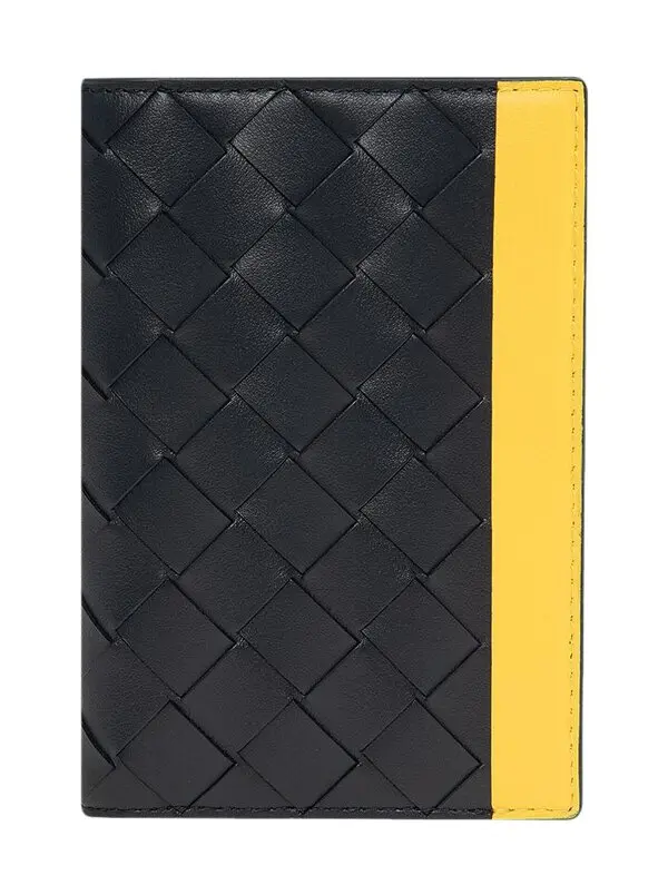 Bottega Veneta Woven Card Holder - Blue
