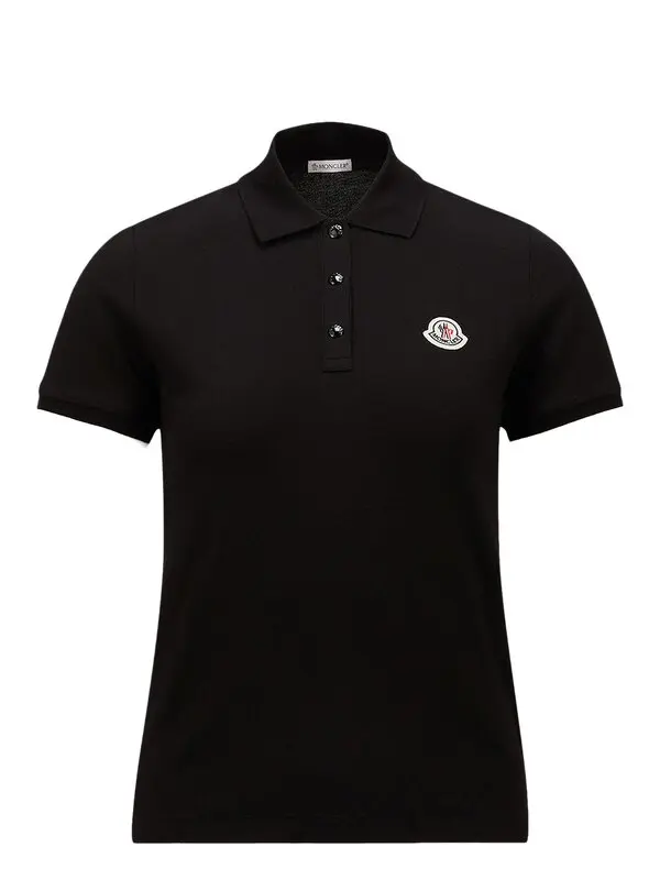 Moncler Short-sleeve Polo Shirt - Black