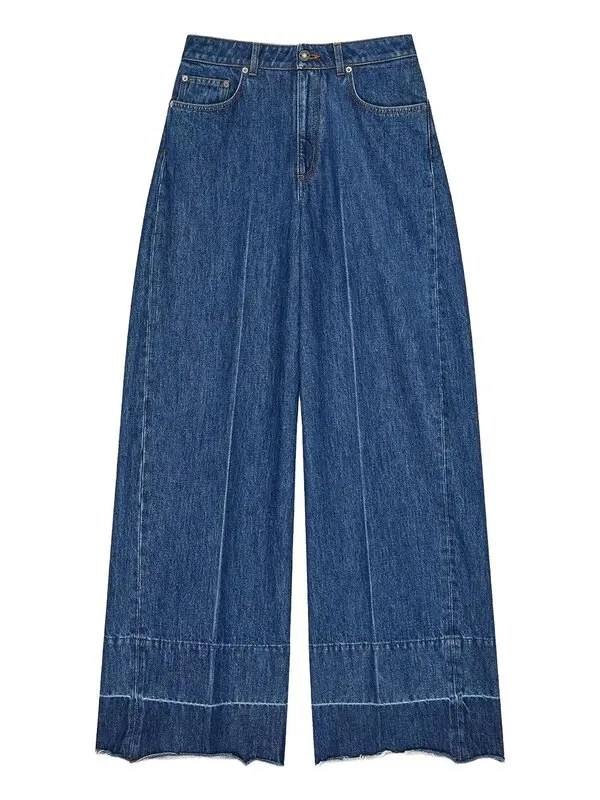 Givenchy Wide Leg 5-pocket Jeans - Blue