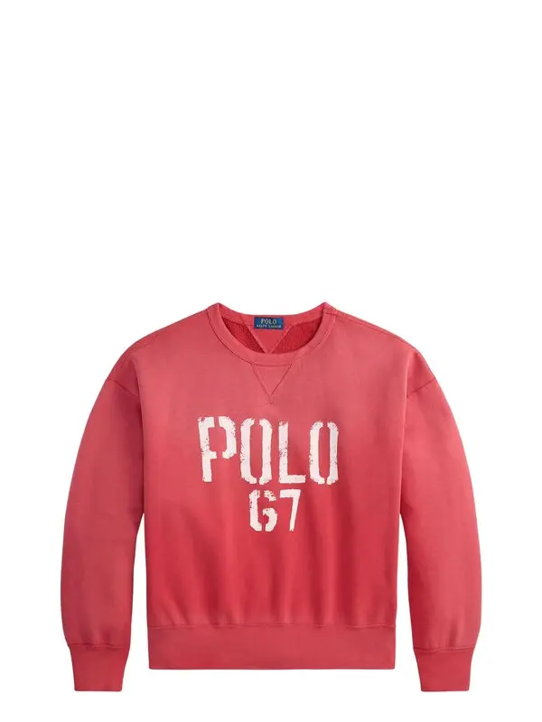 Ralph Lauren Graphic Crewneck Sweatshirt - Red