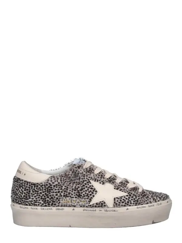 GOLDEN GOOSE Superstar" Leopard Print Leather Sneakers - Black