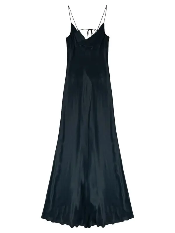OSCAR THE COLLECTION Viscose Slip Maxi Dress - Green