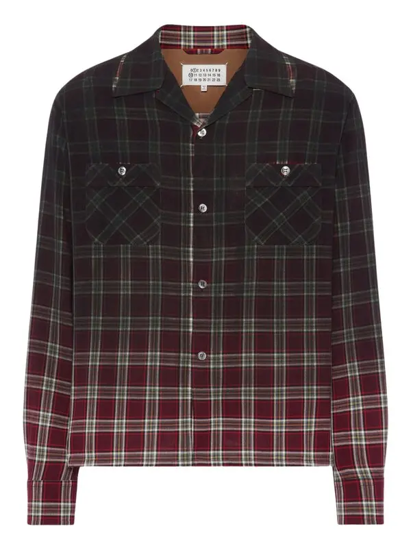 MAISON MARGIELA Mini Button-up Shirt Tailored Fit - Red