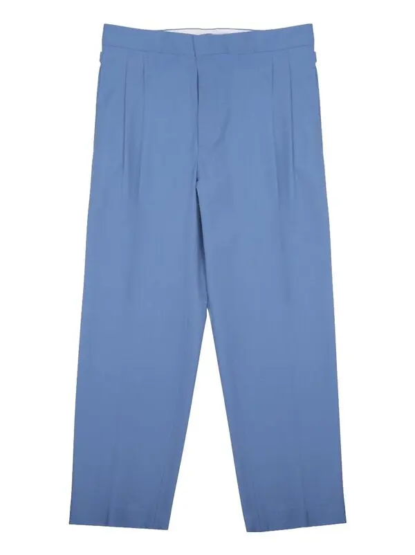 BE ABLE Tailored Straight-leg Trousers - Azure