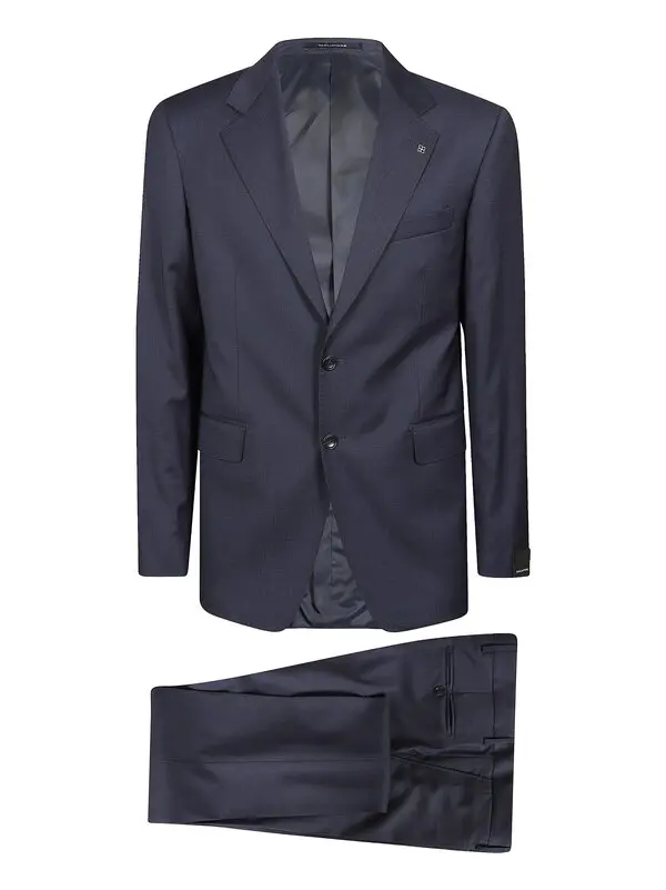 Tagliatore Classic Two-piece Suit With Pin Detail - Navy