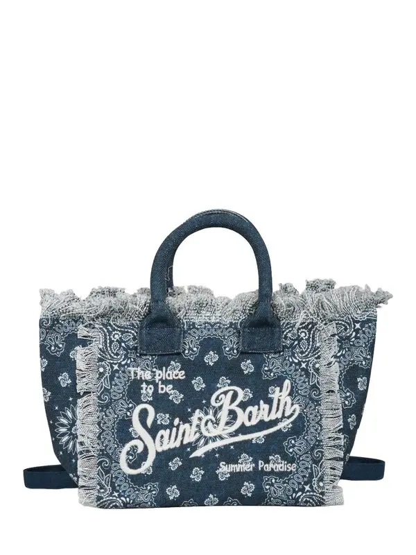 MC2 SAINT BARTH Cotton Mini Handbag - Blue