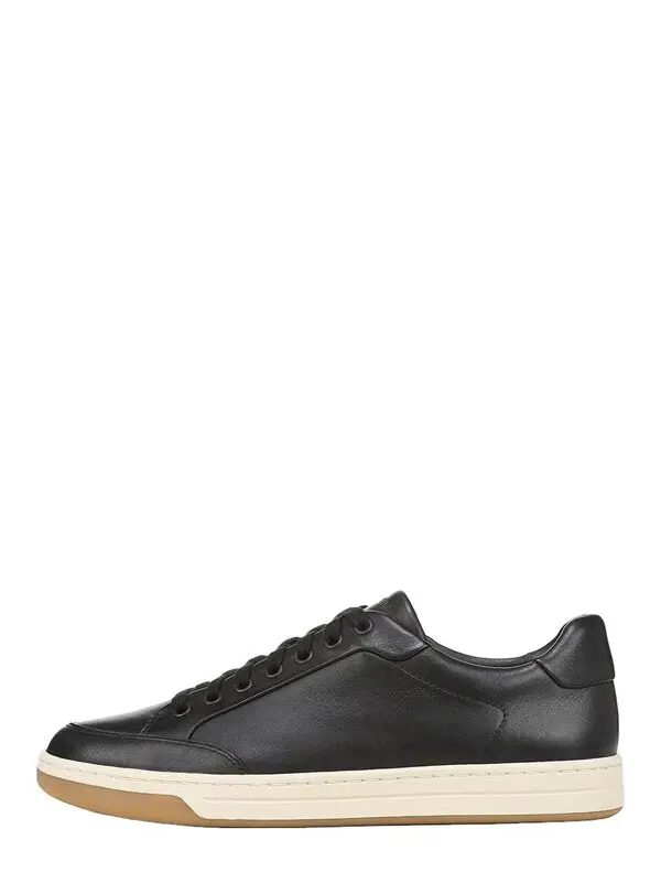 Vince Caspian Leather Lace-up Sneakers - Black