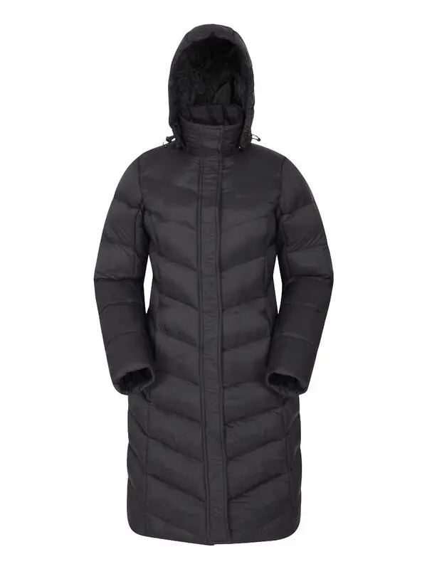 Mountain Warehouse Alexa Quilted Padded Jacket With Hood - Black