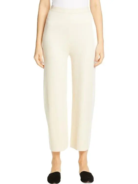 St. John Engineered Stripe Knit Pants - Sand Multi
