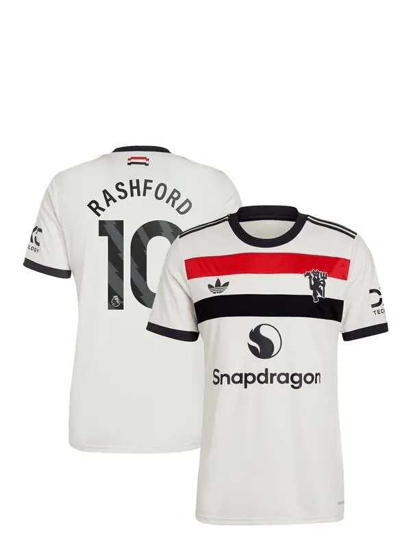 ADIDAS ORIGINALS Manchester United Marcus Rashford 2024/25 Replica Jersey - Cream
