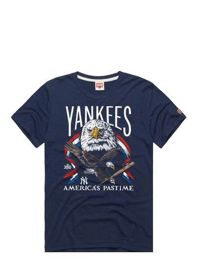 HOMAGE New York Yankees America's Pastime Tri-blend T-shirt - Navy
