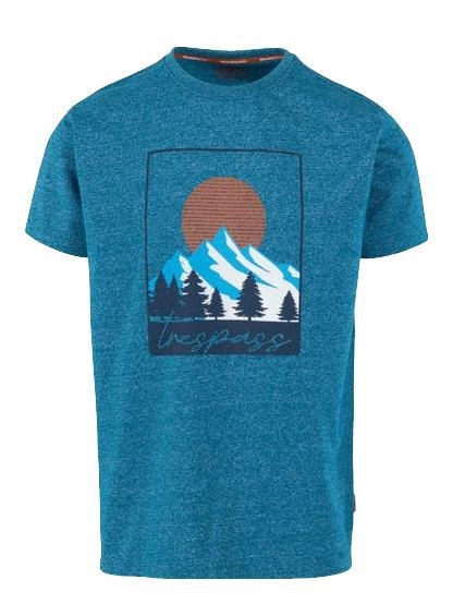 TRESPASS Idukki T-shirt - Bondi Blue