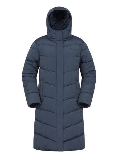 Mountain Warehouse Long Padded Jacket With Hood - Blue