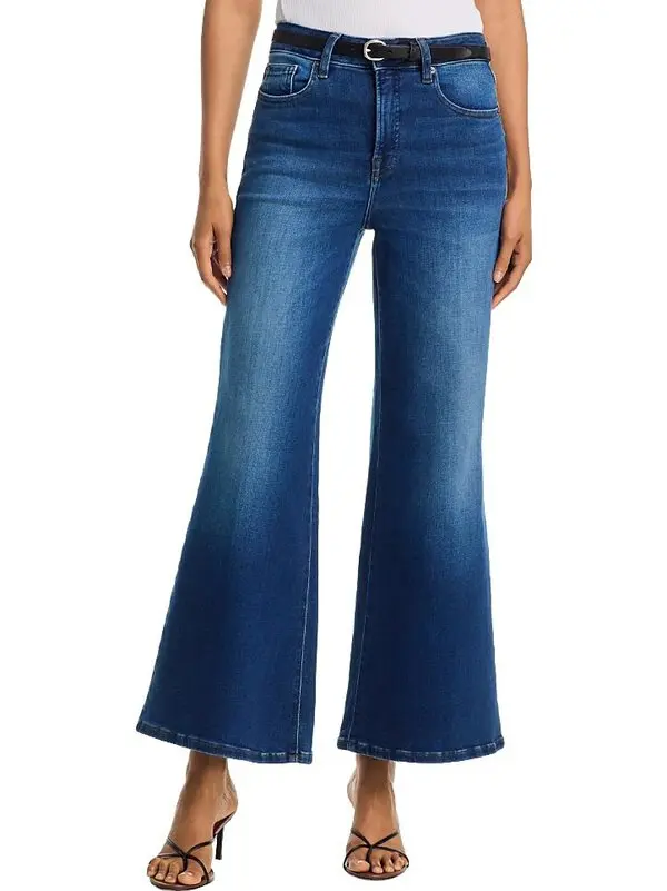 Good American Soft Tech Palazzo Jeans - Indigo