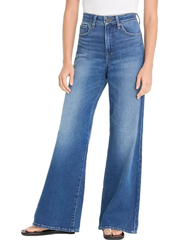 Good American Soft Tech Palazzo Jeans - Indigo
