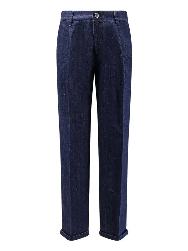 PT TORINO Logo Patch Regular Jeans - Blue