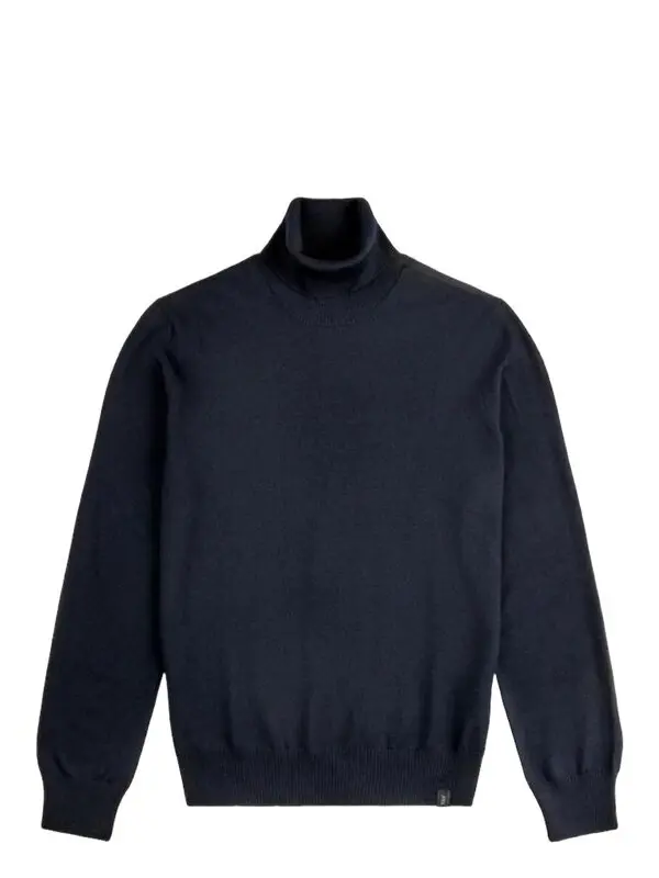 FAY Merino Wool Turtleneck - Blue