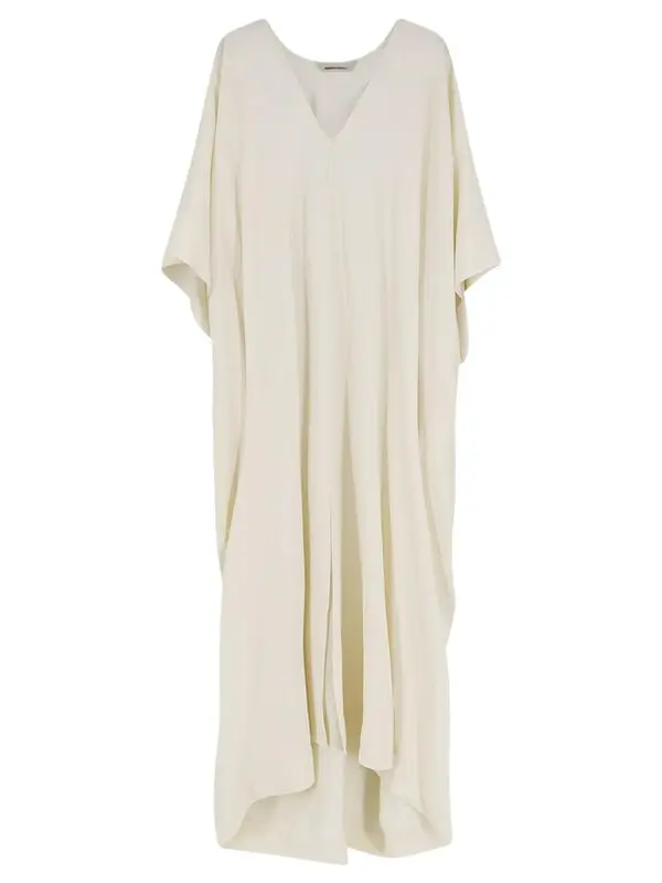 Alberta Ferretti V-neck Maxi Dress - Beige