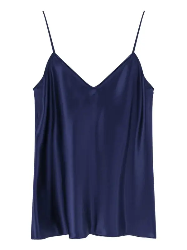 Alberta Ferretti Sleeveless V-neck Vest - Blue