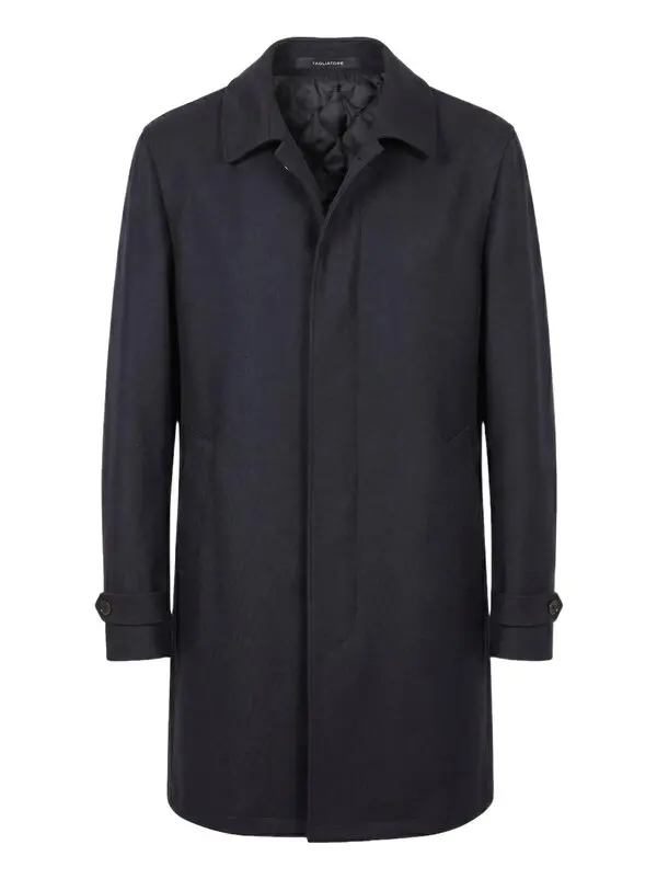 Tagliatore Long-sleeved Coat - Blue