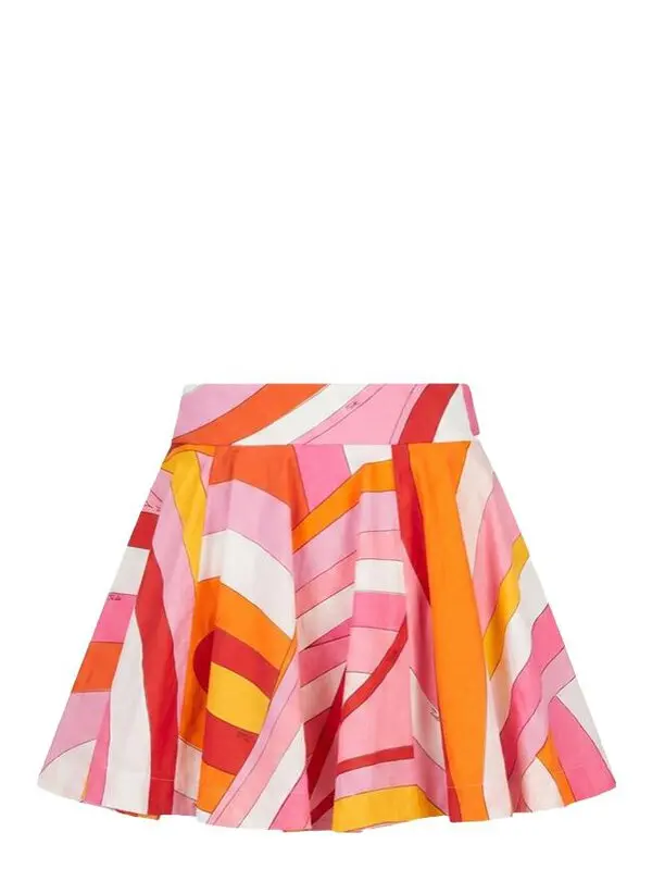 Emilio Pucci Printed A-line Skirt - Pink