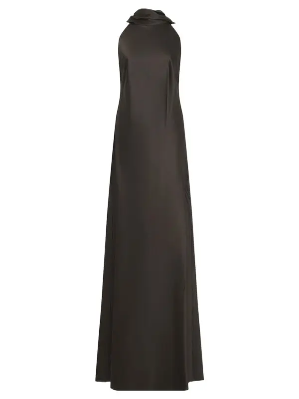 Ralph Lauren Sleeveless High-neck Formal Dress - Black