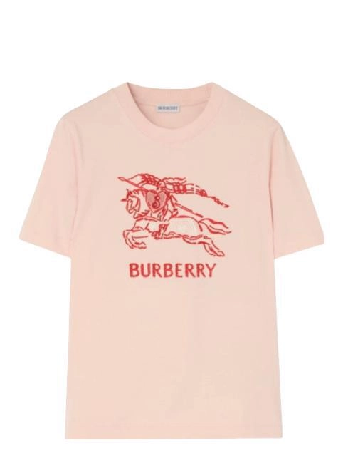 Burberry Heart Knight Cotton T-shirt - Pink