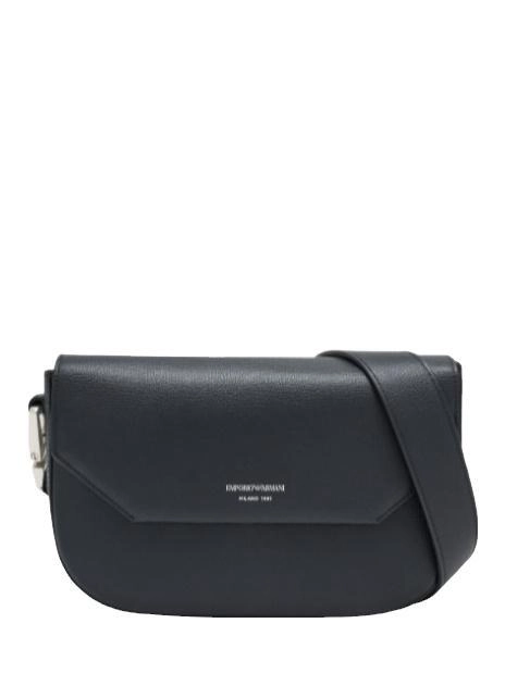 Emporio Armani Leather Shoulder Bag - Black