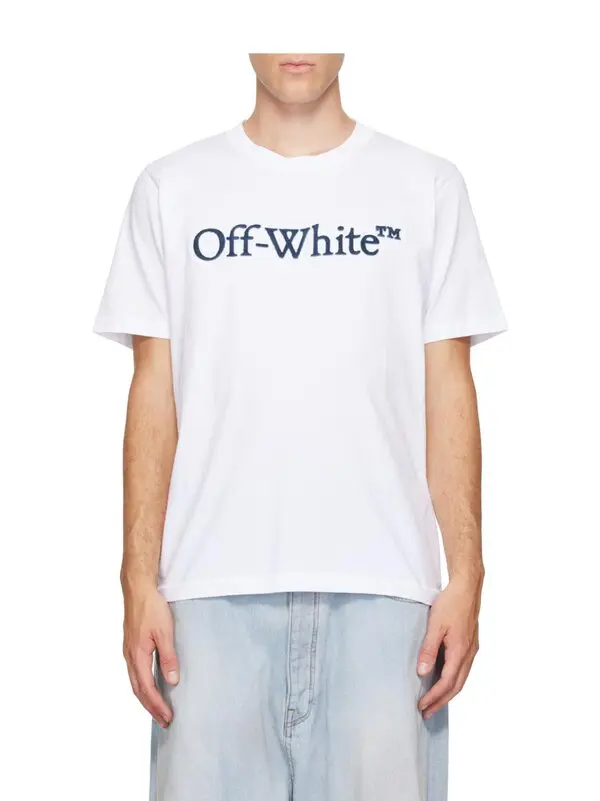 Off-White Logo Printed Crewneck T-shirt - White