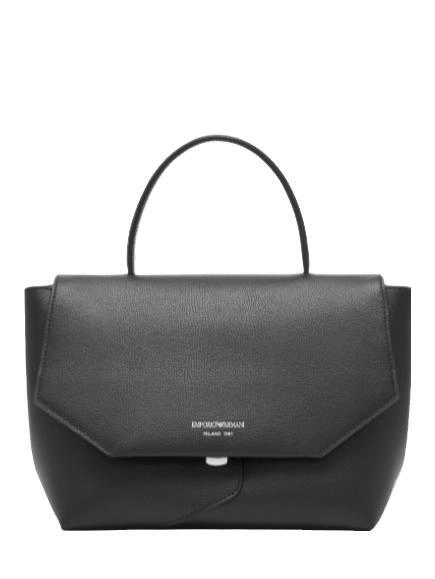Emporio Armani 1981 Leather Handbag - Black