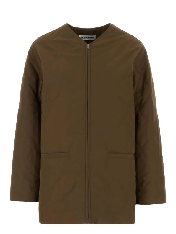 JIL SANDER Quilted Jacket - Brown