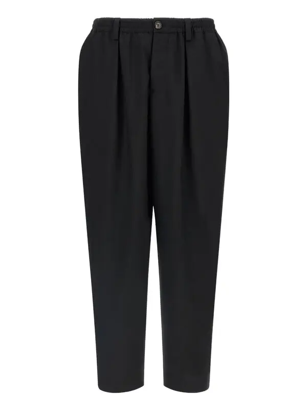 Marni Tapered Cropped Pants - Black