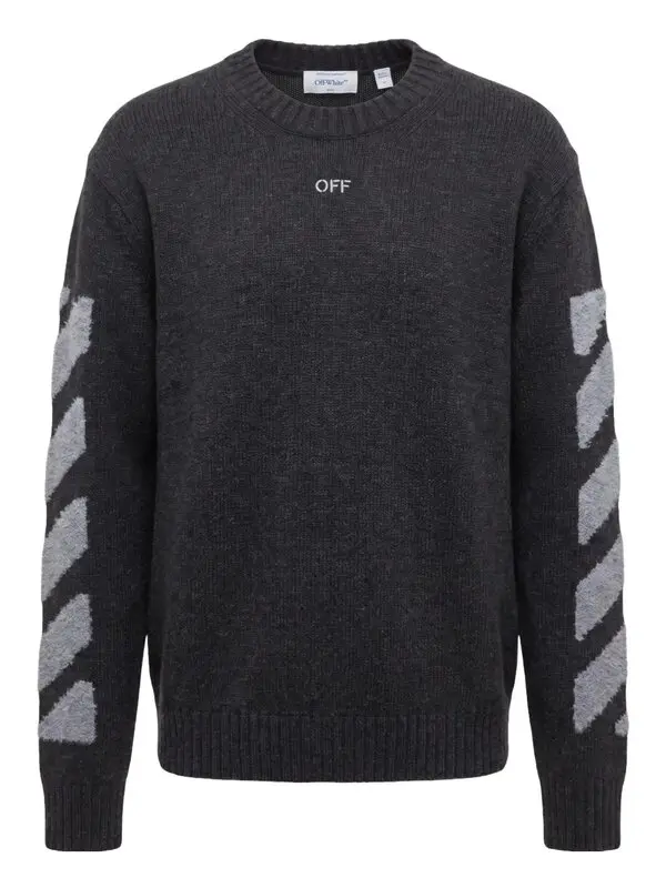 Off-White Crew Neck Sweater - Black