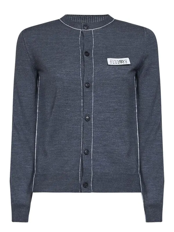MAISON MARGIELA Button-front Knit Cardigan - Grey