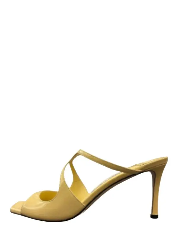JIMMY CHOO Patent Leather Stiletto Slingbacks - Corn