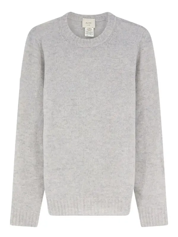 ALYSI Long-sleeved Crew Neck Sweater - Perla