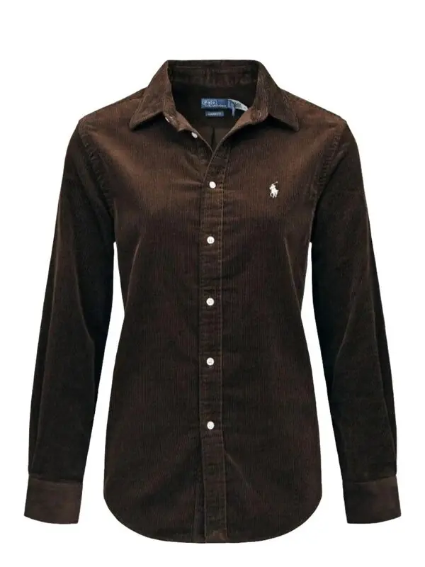 Polo Ralph Lauren Corduroy Long-sleeve Shirt - Dark Brown