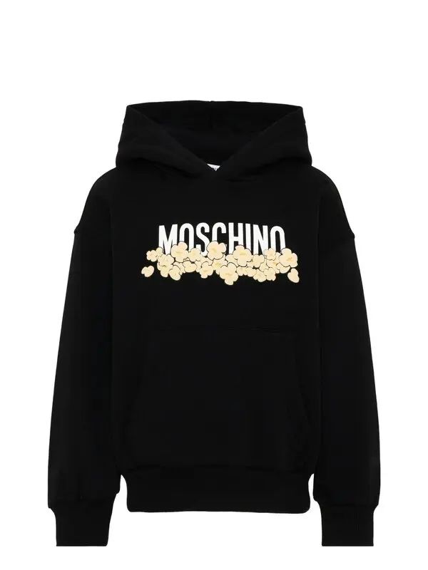 Moschino Popcorn Graphic Hoodie - Black