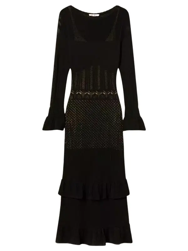 TWINSET Ruffled Long Knit Dress - No
