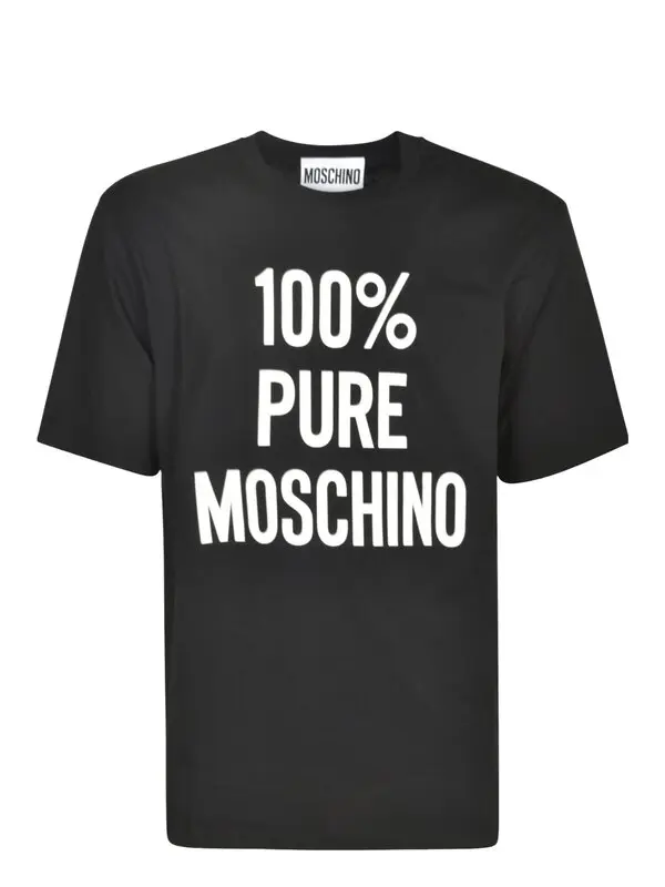 Moschino Oversized Print T-shirt - Black