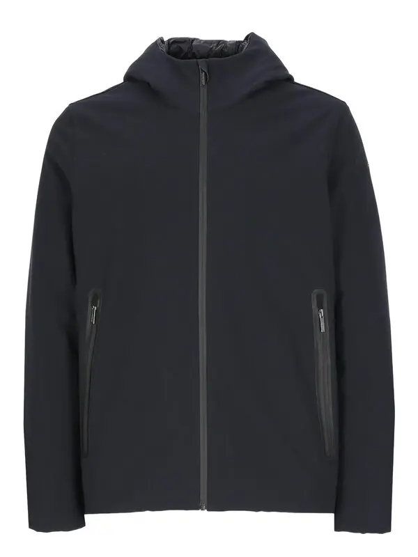 RRD Zip-up Down Jacket With Hood - Black