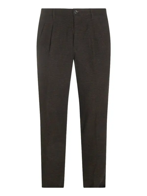 Incotex Pleated Straight-leg Trousers - Black